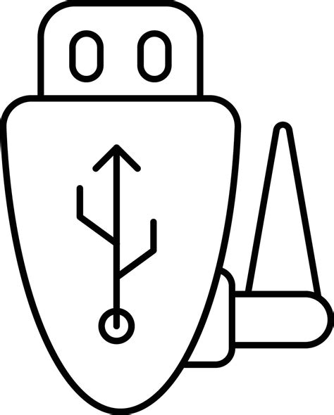 Usb Line Icon Design Style 28577984 Vector Art At Vecteezy