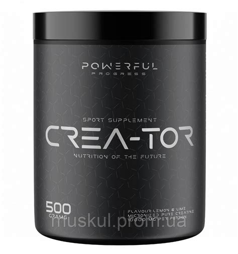 Креатин Моногидрат Powerful Progress Crea-Tor Micronized 500 G /100 ...
