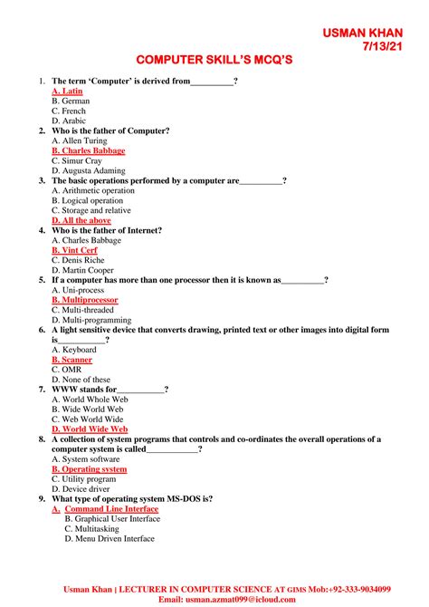 SOLUTION Complete Computer Skill Mcqs Pdf Studypool