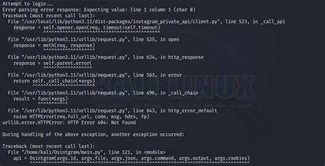 Solution To This Error Issue 863 Datalux Osintgram GitHub