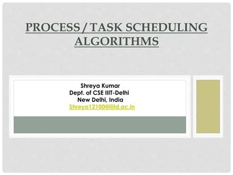 Process Scheduling In Light Weight Weight And Heavy Weight Processes Ppt