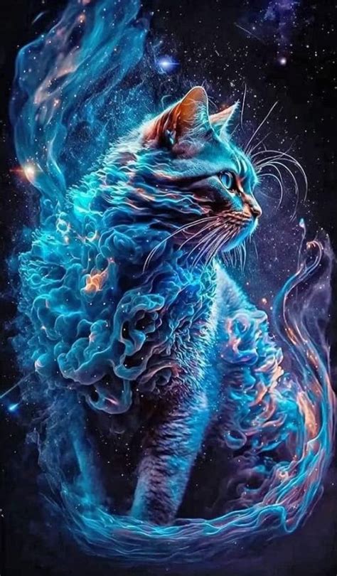 ParNarZar 5D Diamond Painting 35 x 55 cm Eckige Steine Mysteriöse Katze