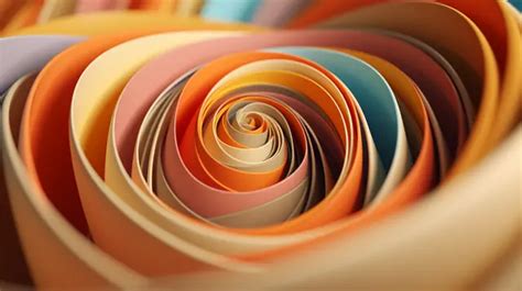 Abstract 3d Render Colorful Circle Spirals On Beige Background 3d Abstract 3d Art 3d Design