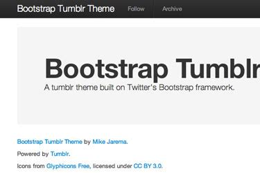 GitHub Mikejarema Bootstrap Tumblr Theme Basic Tumblr Theme Built Upon Twitter S Bootstrap