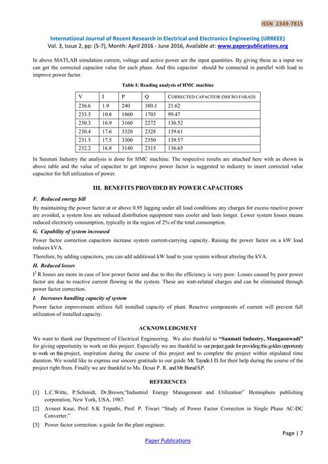 Power Factor Improvement Of Industrial Load By Matlab Simulation Pdf