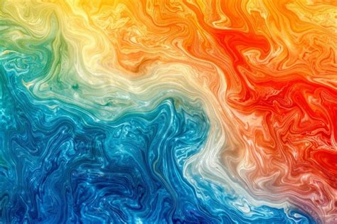 Premium Photo Psychedelic Rainbow Swirl Pattern