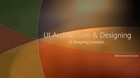 User Interface Analysis And Design Pptx
