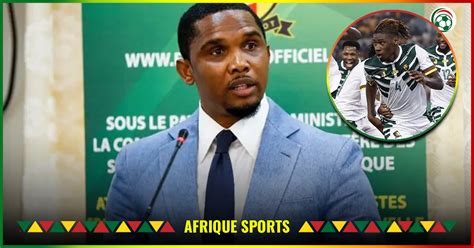 Crise au Cameroun Marc Brys ne lâche pas Samuel Eto o il prend déjà une grosse décision