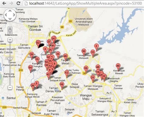 Multiple Marker With Labels In Google Map