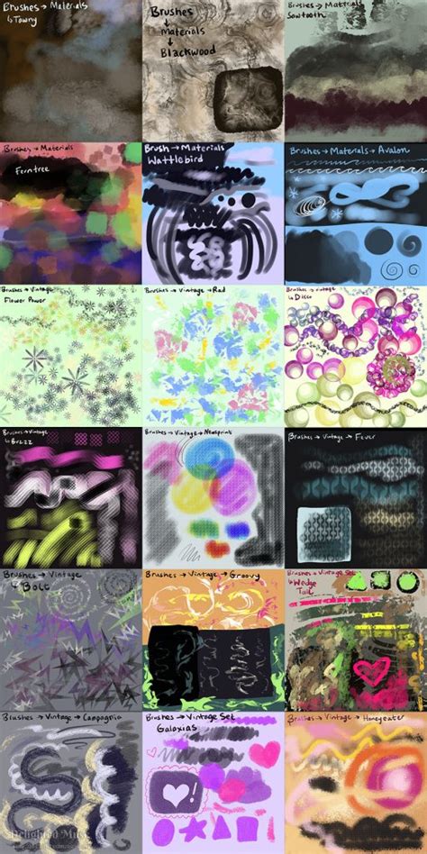 Trying Every Procreate Default Brush Test All The Brushes Delighted Muse