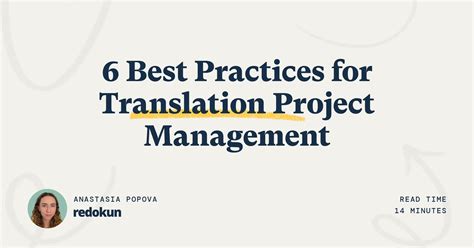 6 Best Practices For Successful Translation Project Management
