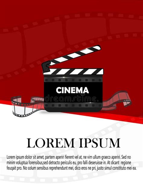 Fond En Ligne De Cin Ma Avec La Bobine De Film Et Le Panneau De Clapet