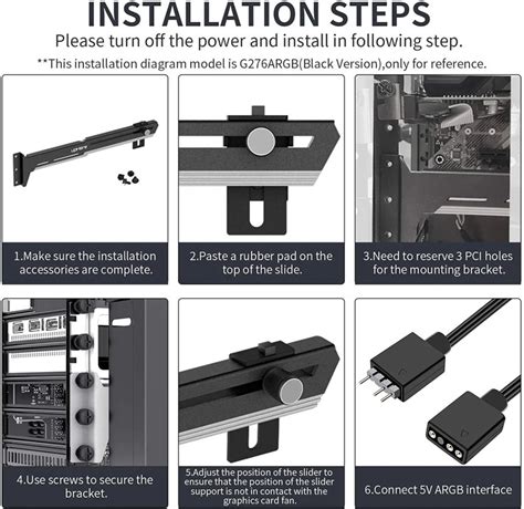 UpHERE GPU Brace With ARGB Teutonick