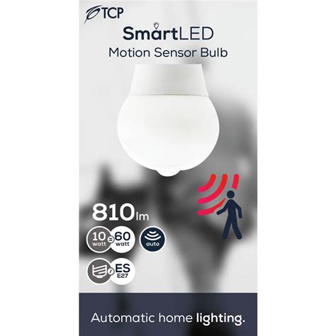 Tcp Motion Sensor Bulb 10w Es 1pk Wilko Tcp Motion Sensor Bulb 10w Es 1pk Wilko