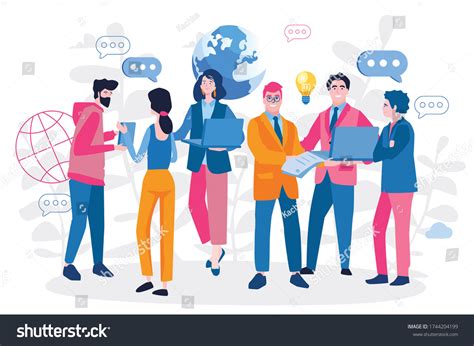 Hackathon Event Vector Illustration Web Banner Stock Vector Royalty