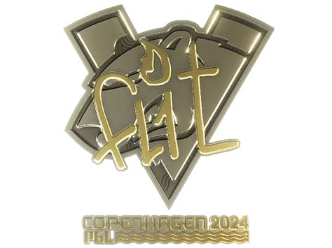 Sticker Fl1t Gold Copenhagen 2024 Cs2 Items