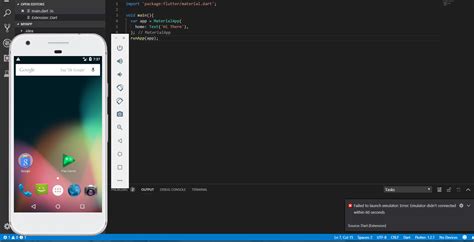 Dart How To Connect Visual Studio Emulator With VScode In Flutter