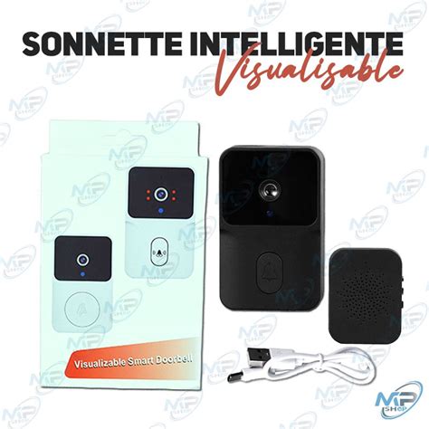 🔔 Sonnette Vidéo Intelligente Wifi Avec Caméra Hd And Audio Bidirectionnel