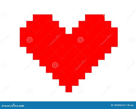 Digital Heart And Love Stock Vector Illustration Of Intimacy 104492413