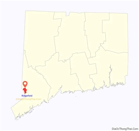Map Of Ridgefield Cdp Connecticut Thong Thai Real
