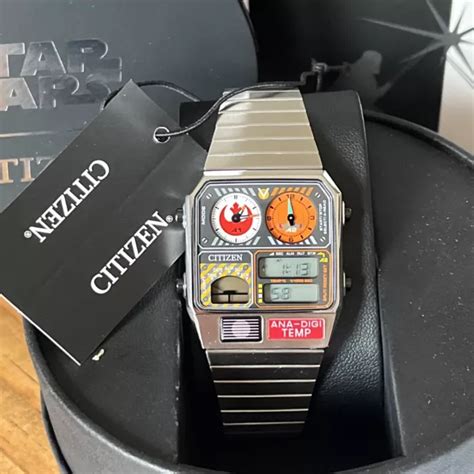 Citizen Star Wars Ana Digi Rebel Pilot 33mm Mens Watch Jg2108 52w