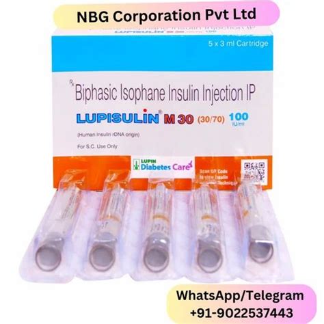 Biphasic Isophane Insulin Injection IP Strength 40 Iu At Best Price