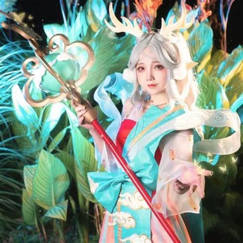 遇见神鹿瑶假发女长发王者荣耀cos巴宝莉同款全头套洛丽塔公主 遇见神鹿 奶奶灰空气刘海 送发网夹子报价参数图片视频怎么样问答 苏宁易购