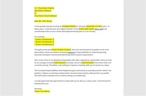 Salary Increase Letter Template Salary Increase Instant 52 Off