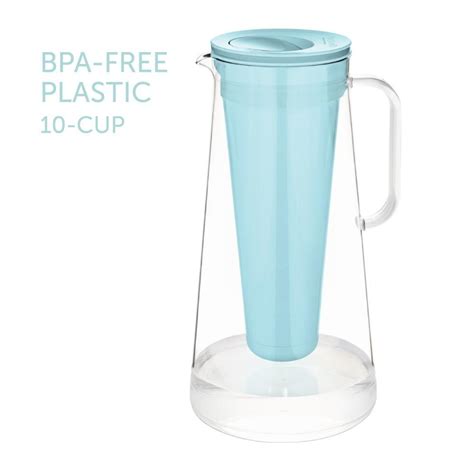 Zerowater Zbd 040 1 40 Cup Ready Pour Glass 5 Stage Water Filter
