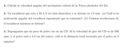 Calcule La Velocidad Angular Del Movimiento Orbital De La Tierra Alrededo
