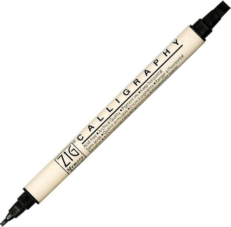 Zig Memory System Calligraphy Marker Pure Black TopToy