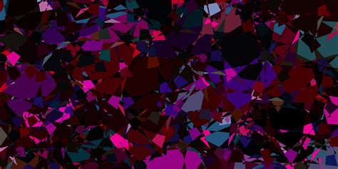 Dark Multicolor Vector Pattern With Polygonal Shapes 23050337 Vector Art At Vecteezy