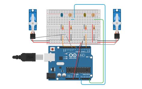 Circuit Design Practica 12 Control De Servomotor Tinkercad