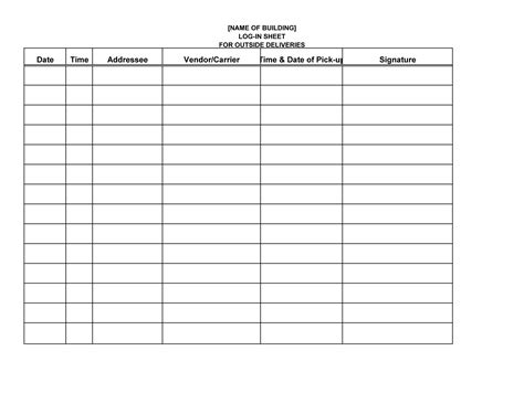 Printable Shipping Log Template Fillable Form 2023
