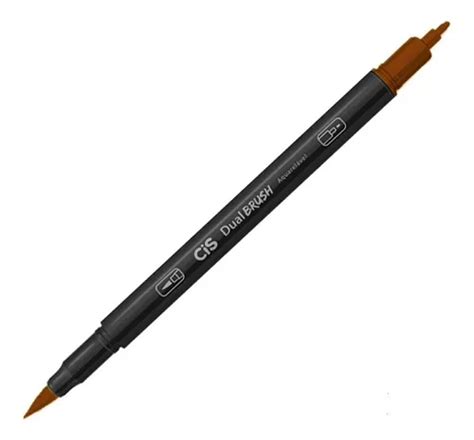 Caneta Pincel Dual Brush Pen Aquarelável Cis Cores Cor 11 Marrom