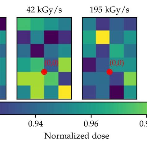 Example Of A Dose Map For Each Dose Rate Measured By The Lifmgcup