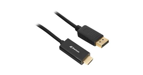 Sharkoon Adapterkabel Displayport 1.2 > HDMI 4K schwarz, 3 Meter
