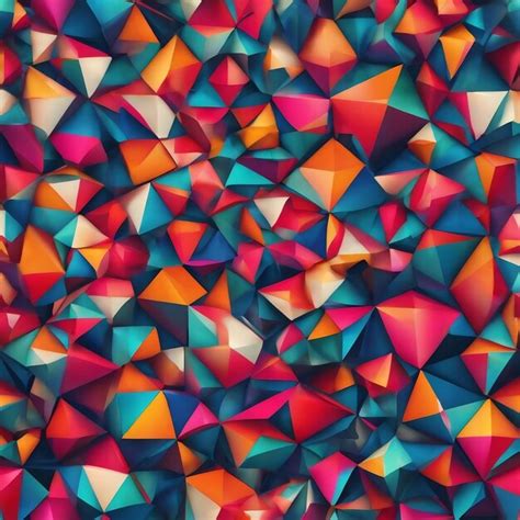 Seamless Repeatable Abstract Geometric Pattern Premium Ai Generated Image