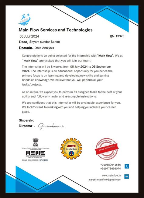 shyam sahoo on linkedin mainflow internship