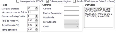 Como Configurar Multa Juros E Dias Para Protesto No Boleto Bancário