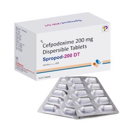 Cefpodoxime 200 Mg Tablets At Rs 223stripe Cefpodoxime Proxetil And Potassium Clavulanate