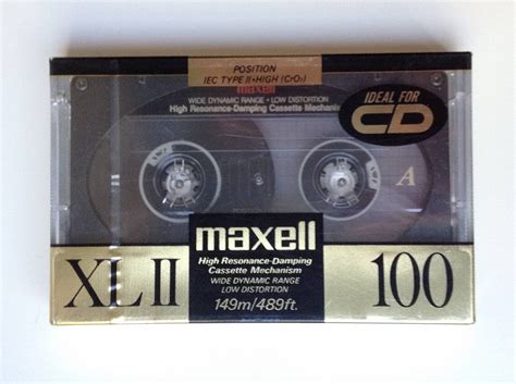 Аудиокассета Maxell XLII 100 1991 | Новые кассеты на Vinyl.com.ua