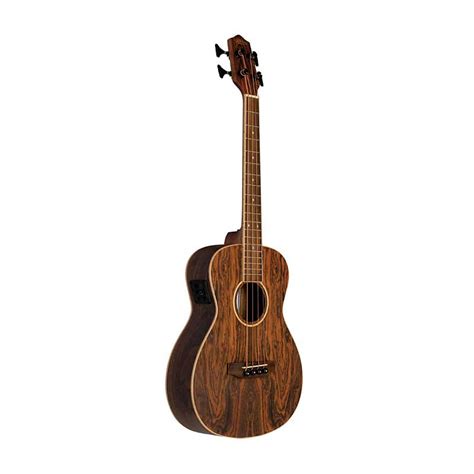 Lanikai Figured Bocote Electric Bass Uke Wgig Bag Reverb