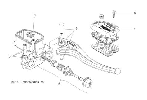 Brakes Right Hand Master Cylinder For 2014 Polaris Sportsman 800 Efi