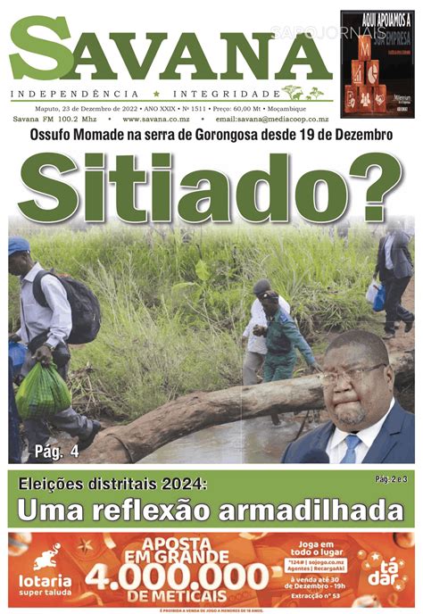 Savana dez Jornais e Revistas SAPO pt Última hora e notícias de hoje atualizadas