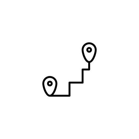 Location Icon With Outline Style 20591146 Vector Art At Vecteezy