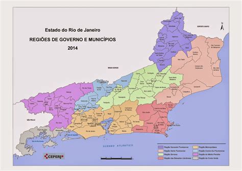 Mapa Político Do Estado Do Rio De Janeiro Roaredu
