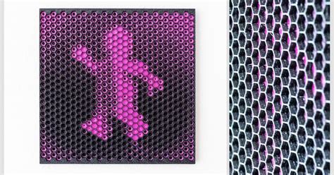 hex cell art jumping lego mining colored layers no multi material