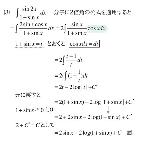 【数Ⅲ】三角関数の不定積分演習 赤城 ︎