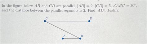 Solved In The Figure Below Ab And Cd Are Parallel